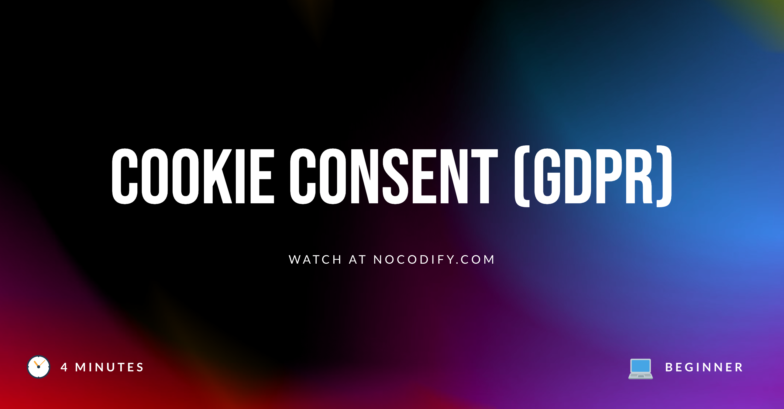 Cookie Consent GDPR No Code Course Nocodify Cookie Consent GDPR No Code Course Nocodify